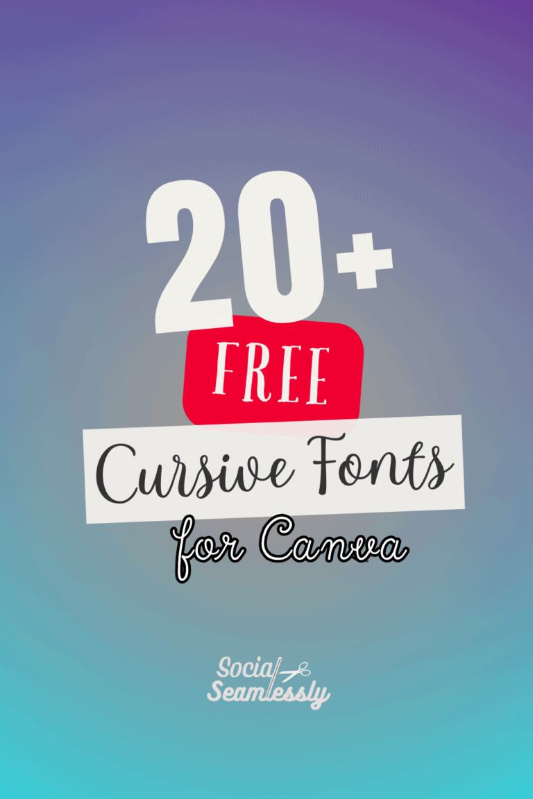 20+ Scroll-stopping Cursive Canva Fonts You Can Use for Free - Social ...