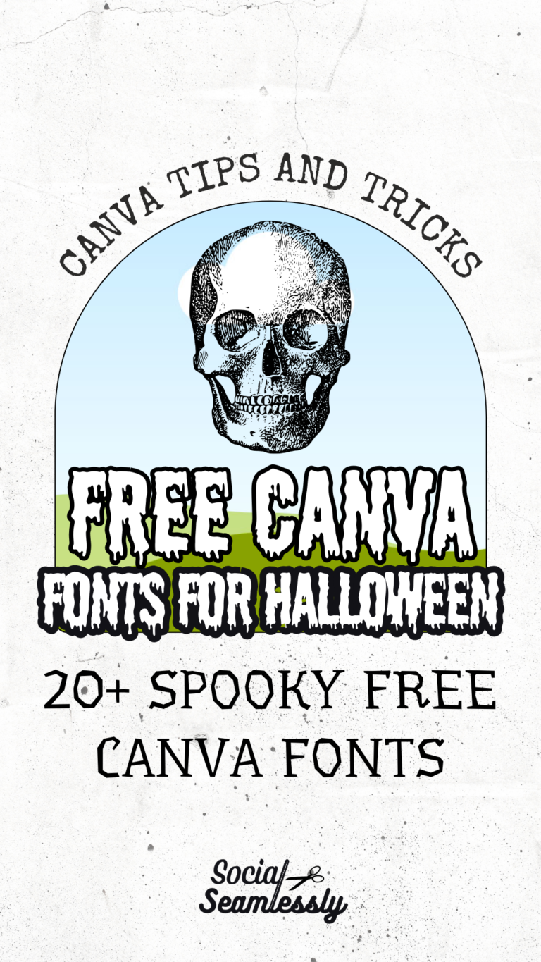 24 of The Best Canva Fonts for Halloween Designs - Social Seamlessly