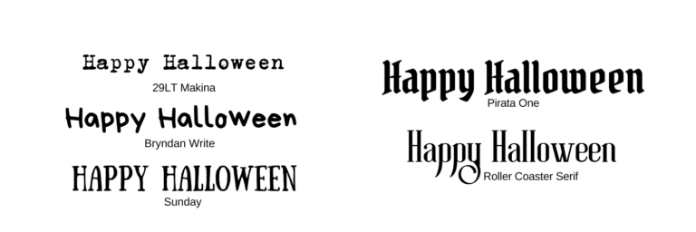 24 of The Best Canva Fonts for Halloween Designs - Social Seamlessly
