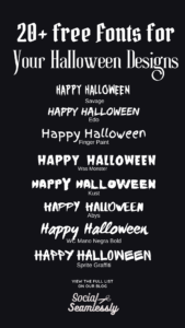 24 of The Best Canva Fonts for Halloween Designs - Social Seamlessly
