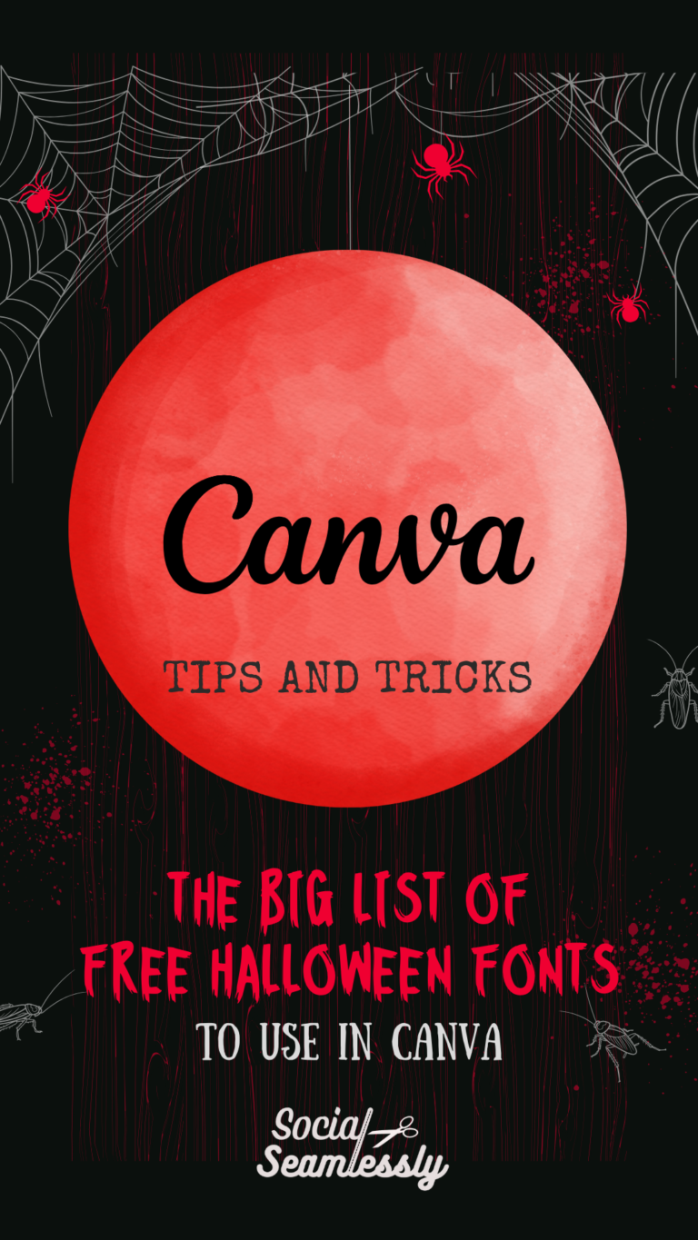24 of The Best Canva Fonts for Halloween Designs - Social Seamlessly