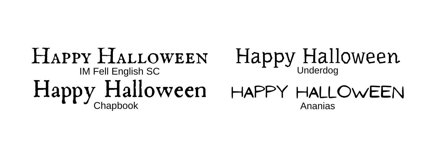 24 of The Best Canva Fonts for Halloween Designs - Social Seamlessly