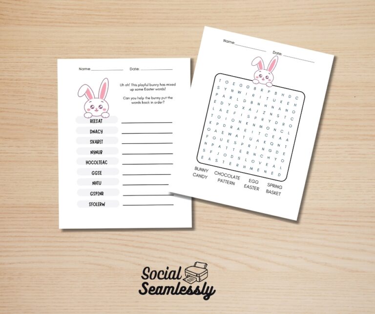 15 Fun Printable Easter Bunny Activities for Kids